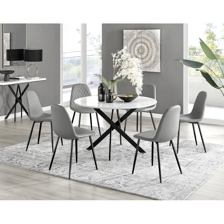 East Urban Home 6 Person Dining Set Reviews Wayfair